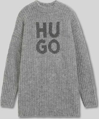 HUGO BOSS Oversized Strickpullover aus Woll-Mix Modell SLOGUIS