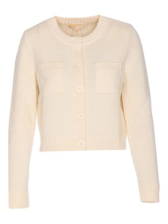 Michael Michael Kors cardigan en laine à poche poitrine - Tons neutres