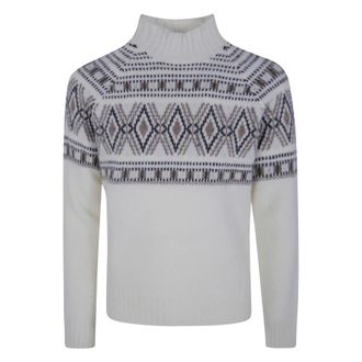 Barba Rollkragenpullover - - Knitwear - Herren - Wei&szlig; - L