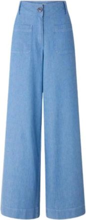 Sessun Femme, Pantalons, Bleu, Taille: 38 FR Manhatti Pantalons