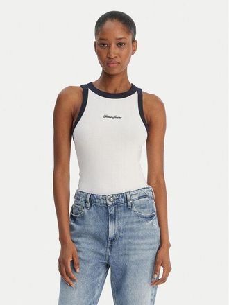 Guess Top W6GPZ8 KF641 Wei&szlig; Slim Fit