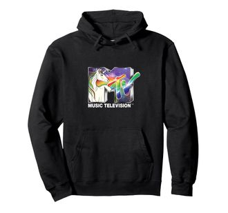 Giesswein Logo mit Einhorn- und Regenbogen-Farbbehandlung Pullover Hoodie