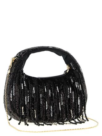 Miu Miu Satin Top Handle Bag - Black