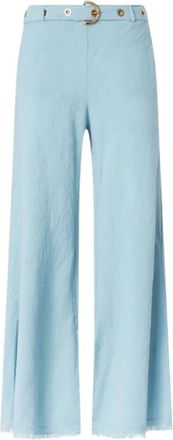 Pinko Pinko, Femme, Pantalons, Bleu, Taille: 42 FR Wide Pantalons
