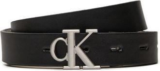 Calvin Klein Jeans Dameng&uuml;rtel Calvin Klein Jeans Mono Pl Rev Lthr Belt K60K612290 Schwarz
