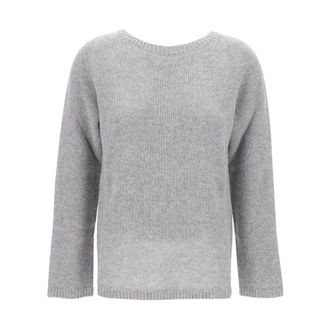 Max Mara Femme, Pulls, Gris, Taille: 42 FR Maglia girocollo