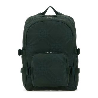 Burberry Nylon Blend Check Rucksack - - Bags - Herren - Gr&uuml;n - ONE SIZE