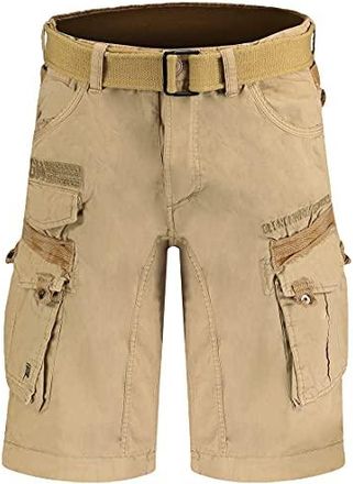 Geographical Norway Bermuda dété cargo pour homme - Produit de marque, beige, 3XL