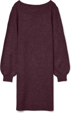 Vero Moda Vmlefile Balloon Ls Boatneck Dress Noos