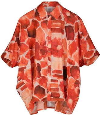 Pure Damen Bluse aus Baumwolle