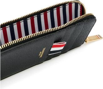 Thom Browne Grained Calf Leather Wallet - Black