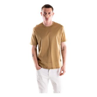 Paolo Pecora Baumwoll-T-Shirt - - Tops - Herren - Beige - XL