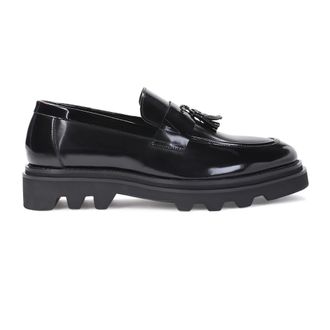 Kazar Schwarze Lederslipper f&uuml;r M&auml;nner mit einer Wandersohle - - Shoes - Herren - Schwarzk - 41 EU