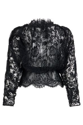 Self Portrait Lace Blouse - Black