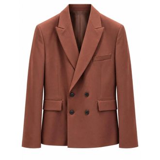 Costumein Kurzer Wollblazer - - Jackets - Herren - Braun - L