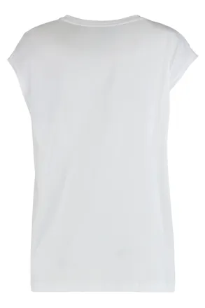 Vince Womens T-Shirt Pima Cotton Optic White T-Shirts & Jerseys