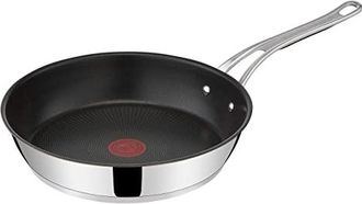 T-fal Jamie Oliver Cooks Classics Bratpfanne 28 cm, Pfanne Induktion, Antihaftversiegelung, Thermo-Signal bei idealer Brattemperatur, backofenfest, Edelstah
