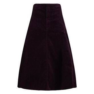 Polo Ralph Lauren Going to Velvet Trapeze - - Skirts - Damen - Lila - S