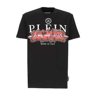 Philipp Plein T-Shirt Rundhals SS PP Glass - - Tops - Herren - Schwarzk - L