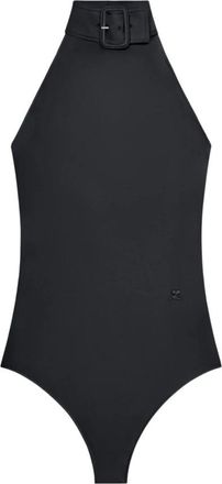 Courr&egrave;ges Femme, Tops, Noir, Taille: 40 FR Body Tech Cr&ecirc;pe &agrave; Boucle
