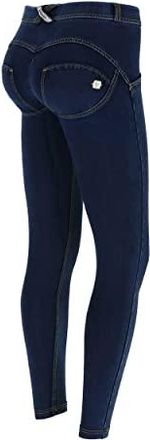 Freddy Freddy WR.UP Pantalon 7/8 pour femme, longueur cheville, aspect denim, super skinny, taille normale, J0y, L