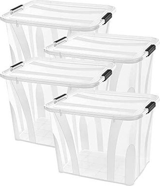 Siena Home Aufbewahrungsbox 55l 4 er Set Anzio