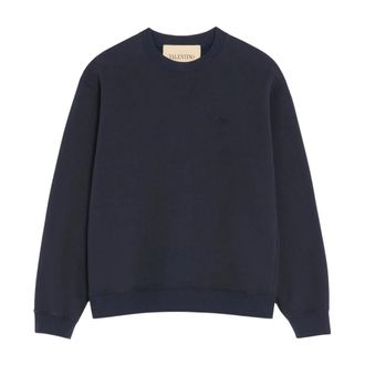 Valentino VLogo Baumwoll-Jersey-Sweatshirt - - Sweatshirts & Hoodies - Herren - Blau - XL