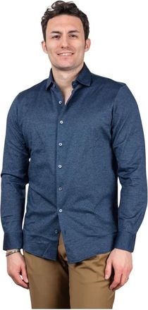 Gran Sasso Homme, Chemises, Bleu, Taille: M Chemise Jersey Piqu&eacute;