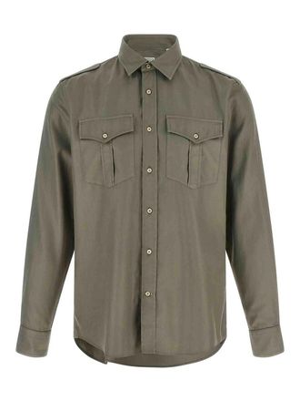 Brunello Cucinelli Hemd - Gr&uuml;n