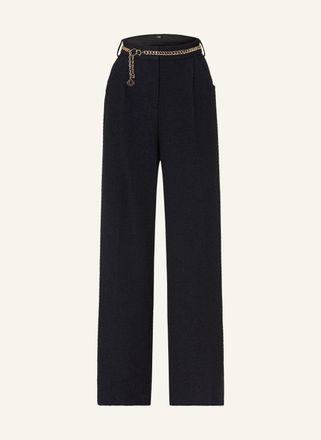 Maje Marlenehose Aus Tweed blau