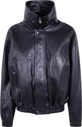 Magda Butrym Femme, Vestes, Noir, Taille: 36 FR Blouson Aviateur en Cuir