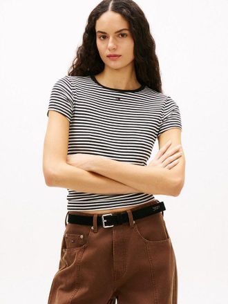 Tommy Jeans Kurzarmshirt TJW 2PACK SLIM ESSENTIAL RIB SS (Packung, 2-tlg., 2er-Pack) mit gerippter Struktur, Rundhals