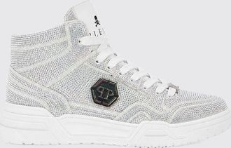 Philipp Plein Baskets montantes Hexagon en cuir avec application de cristaux