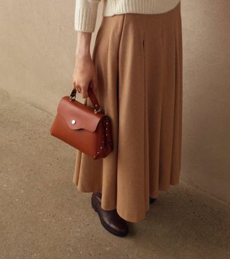 Le Tanneur Kleine Handtasche Sans Couture aus Glattleder