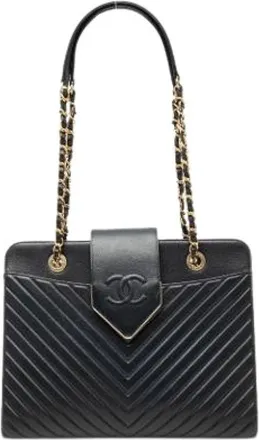 Chanel Pre-owned Vintage Quilted Tote - Femme - Pre-owned - Bleu - Taille: ONE Size