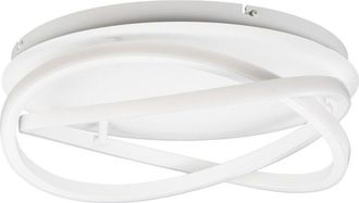 Lucande [NEUWERTIG] Lucande Led Deckenleuchte Leuchte Deckenlampe Aldric Weiß Aluminium ø 45 Cm B-Ware