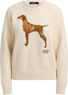 Ralph Lauren Pull en maille intarsia de coton