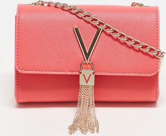 Valentino Handbags Valentino - Divina - Sac bandoulière à pampilles - Rose vif