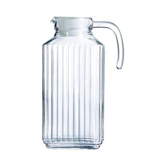 Luminarc ARC 30629 Quadro Krug, Kühlschrankkrug mit Deckel, 1.7 Liter, Glas, transparent, 1 Stück