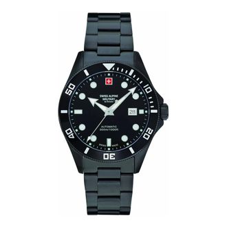 Swiss Alpine Military Swiss Alpine Military Herren Armbanduhr 7095.2177 Automatic Datumsfenster Armband Stainless Steel - - Accessories - Herren - Schwarzk - ONE SIZE
