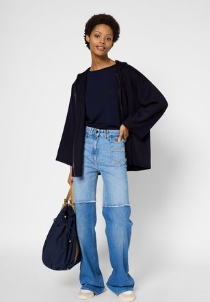 Gerard Darel Cape en laine double face - NESRYNN - Marine