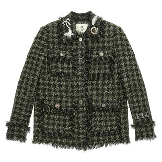 5 Progress Gr&uuml;ne Jacken mit pied de poulle - - Jackets - Damen - Gr&uuml;n - S