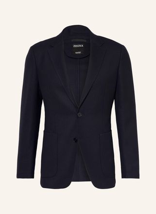 Ermenegildo Zegna Zegna Piqu&eacute;-Sakko Extra Slim Fit Aus Merinowolle blau
