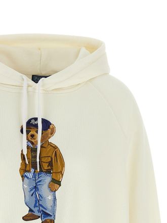 Polo Ralph Lauren Polo Bear-Print Hoodie - Cream