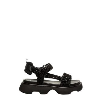 Jeannot Femme, Chaussures, Noir, Taille: 37 EU Sandalette de sport en strass noirs