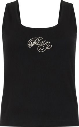 Philipp Plein Femme, Tops, Noir, Taille: 40 FR D&eacute;bardeur Dos Nu Signature