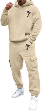 Generic Survetement Homme,Jogging Ensemble Respirant et Confortable, Surv&ecirc;tement Homme, Sweat &agrave; Manches Longues et Combinaison de Sport pour Gym et Jogging &Eacute;l