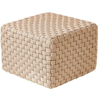 Beliani Pouf NALLI Kunststoff Hellbeige