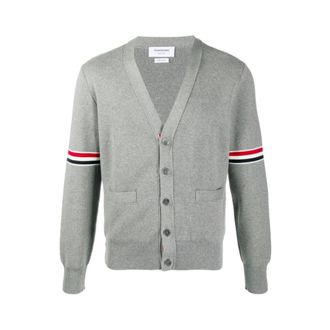 Thom Browne Cardigan mit V-Ausschnitt - - Knitwear - Herren - Grau - XL