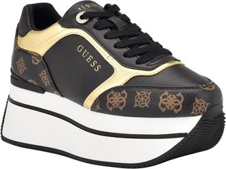 Guess Damen Avin Keilsandale, Schwarz, 36 EU